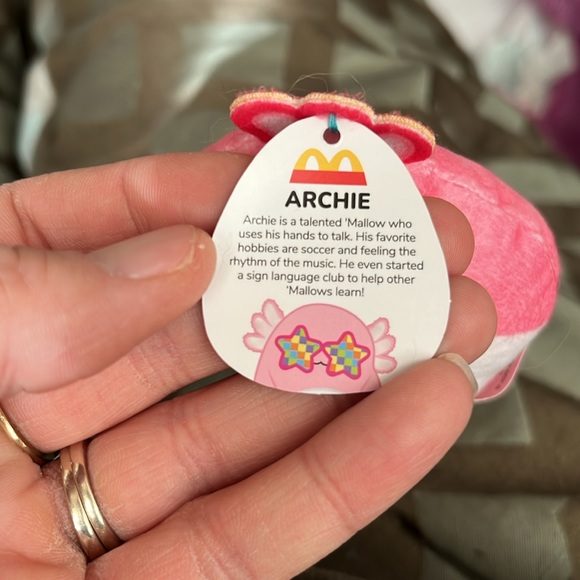 Squishmallows | Toys | Archie Axolotl Mcdonalds Happy Meal Toy | Poshmark